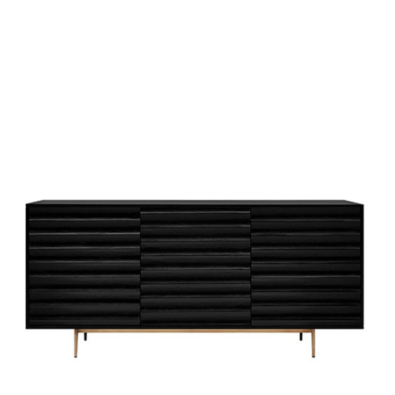 Swoon - Katana - Three-Door Sideboard - Black - Mango Wood by Swoon ...