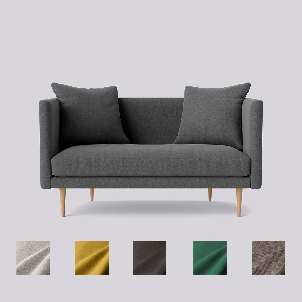 Swoon - May - Two-Seater Sofa - Grey by Swoon | ufurnish.com