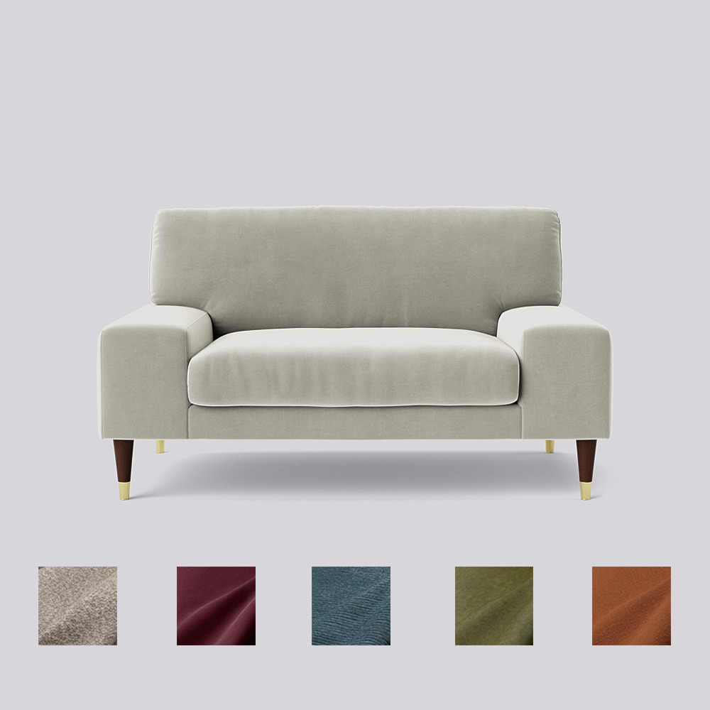 Swoon - Merida - Love Seat - Light Grey - Easy Velvet by Swoon ...