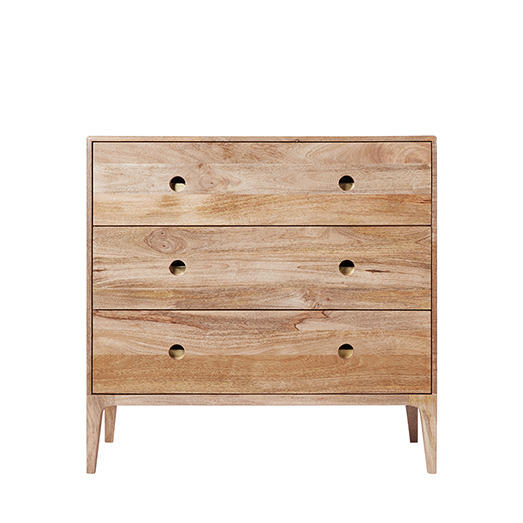 Swoon - Nyhavn - Scandi Style Chest Of Drawers - Brown - Mango Wood by Swoon | ufurnish.com