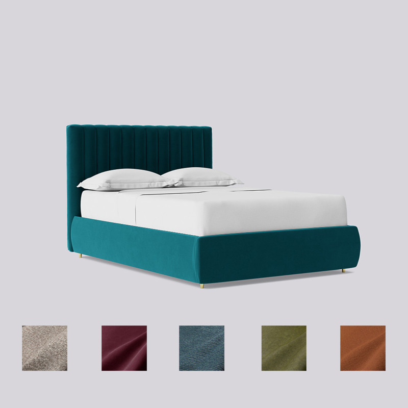 Swoon - Porlock - Divan Bed - Dark Green - Easy Velvet by Swoon ...