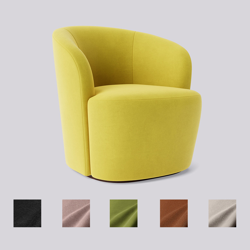 Swoon - Ritz - Armchair - Yellow - Easy Velvet by Swoon | ufurnish.com