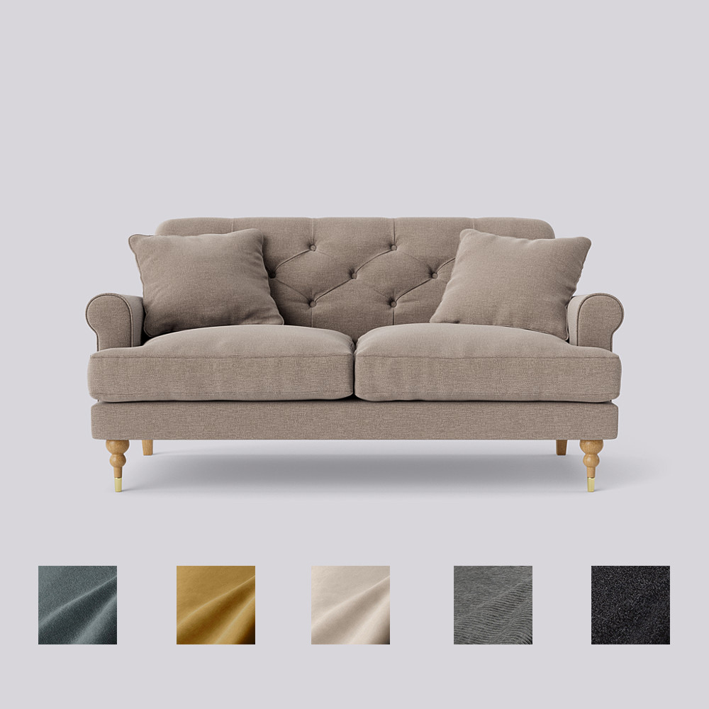 Swoon - Sidbury - Two-Seater Sofa - Brown - House Weave by Swoon ...
