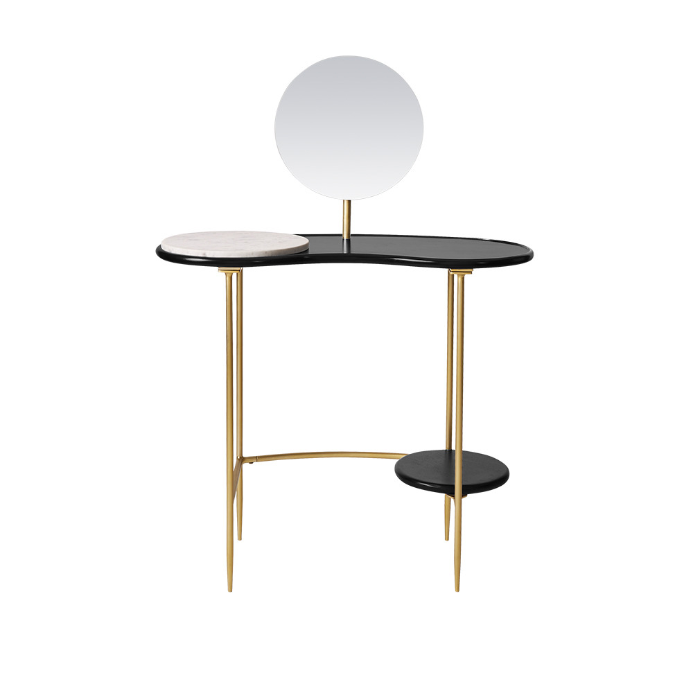 Swoon - Sten - Art Deco Style Dressing Table - Black - Mango Wood ...