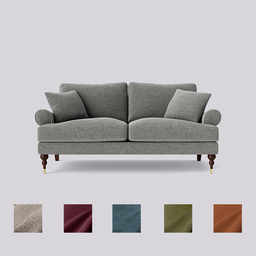 Swoon - Sutton - Two-Seater Sofa - Grey - House Weave by Swoon ...