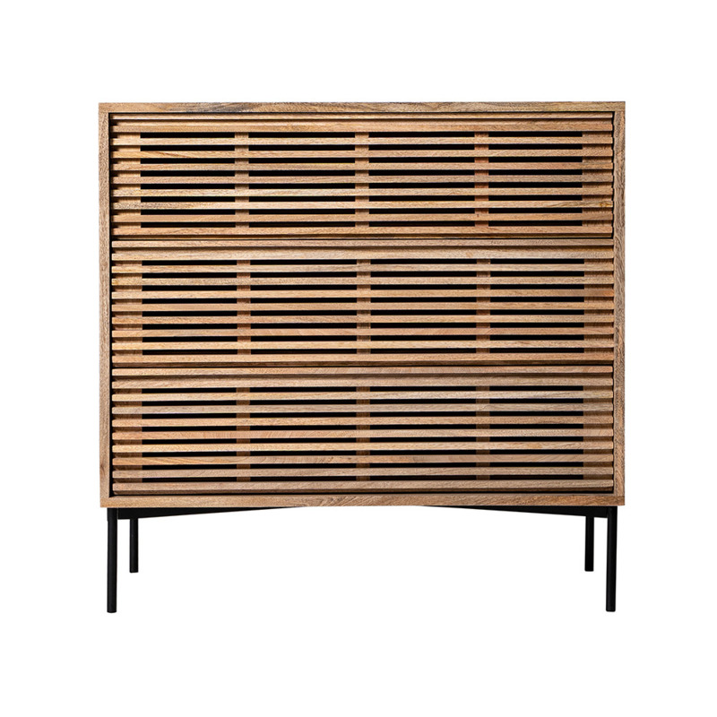 Swoon - Weaving - Three-Drawer Chest Of Drawers - Scandi Style - Brown ...