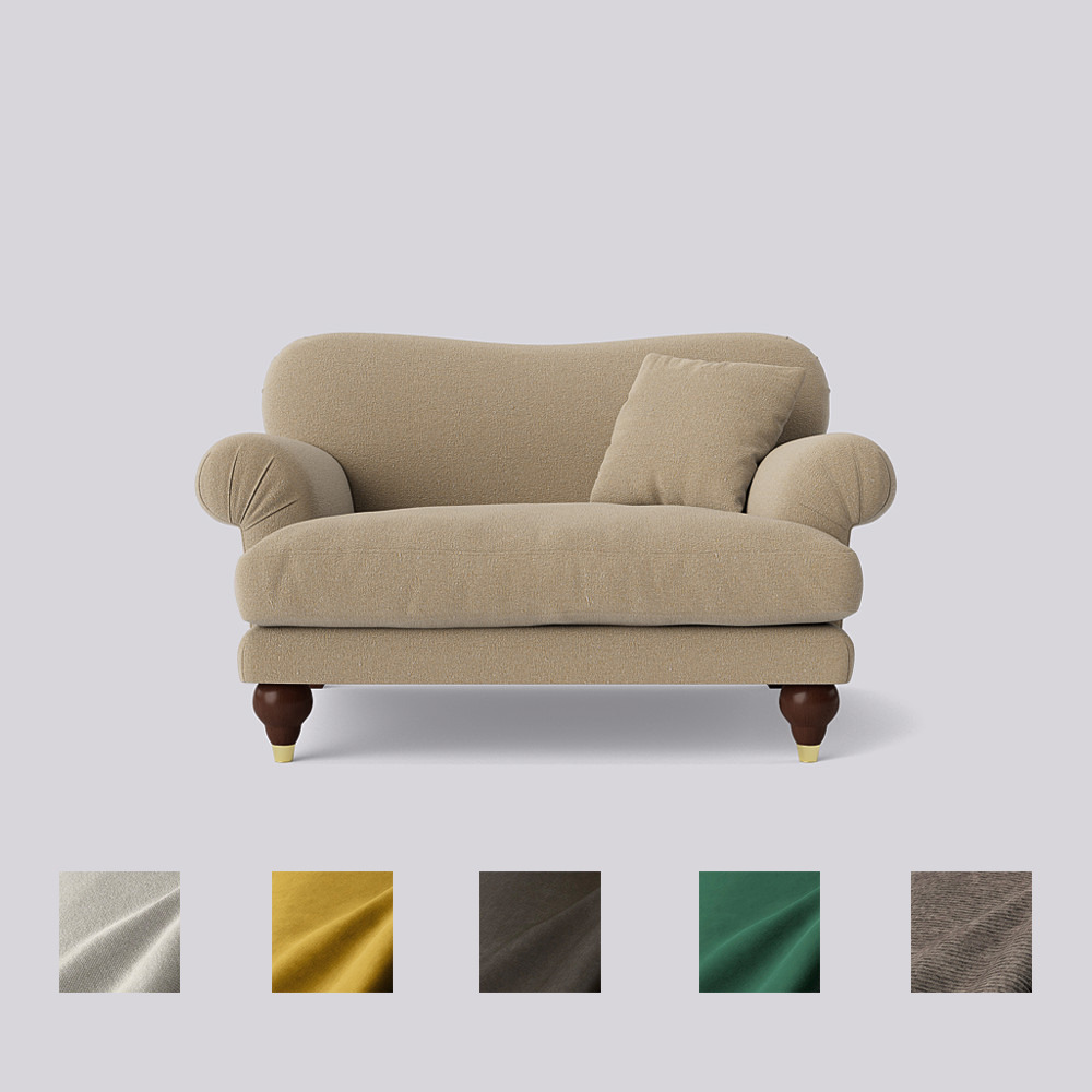 Swoon - Willows - Love Seat - Brown by Swoon | ufurnish.com