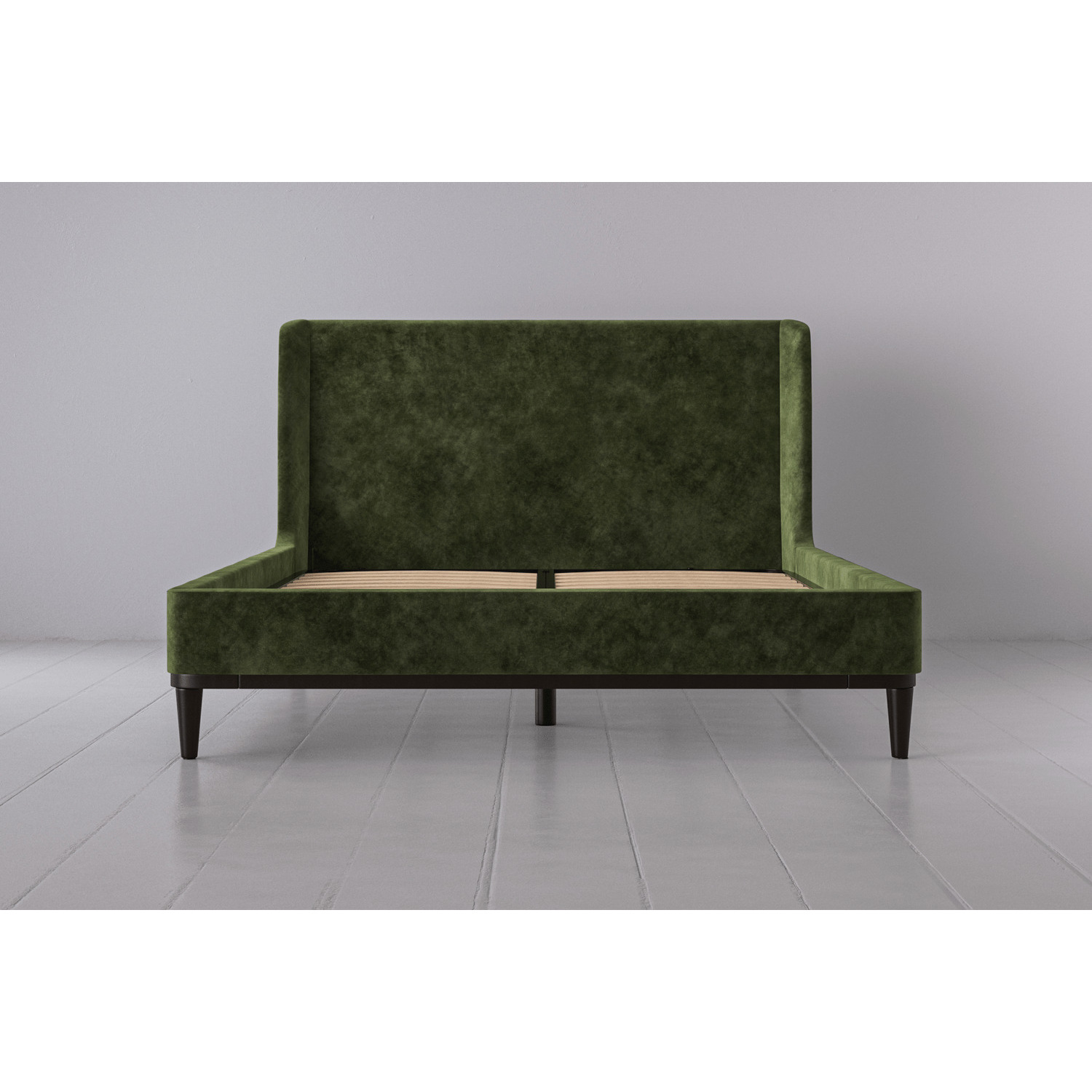 Mottled Velvet King Size Bed from Swyft - Conifer - Bed 02 - Quick ...