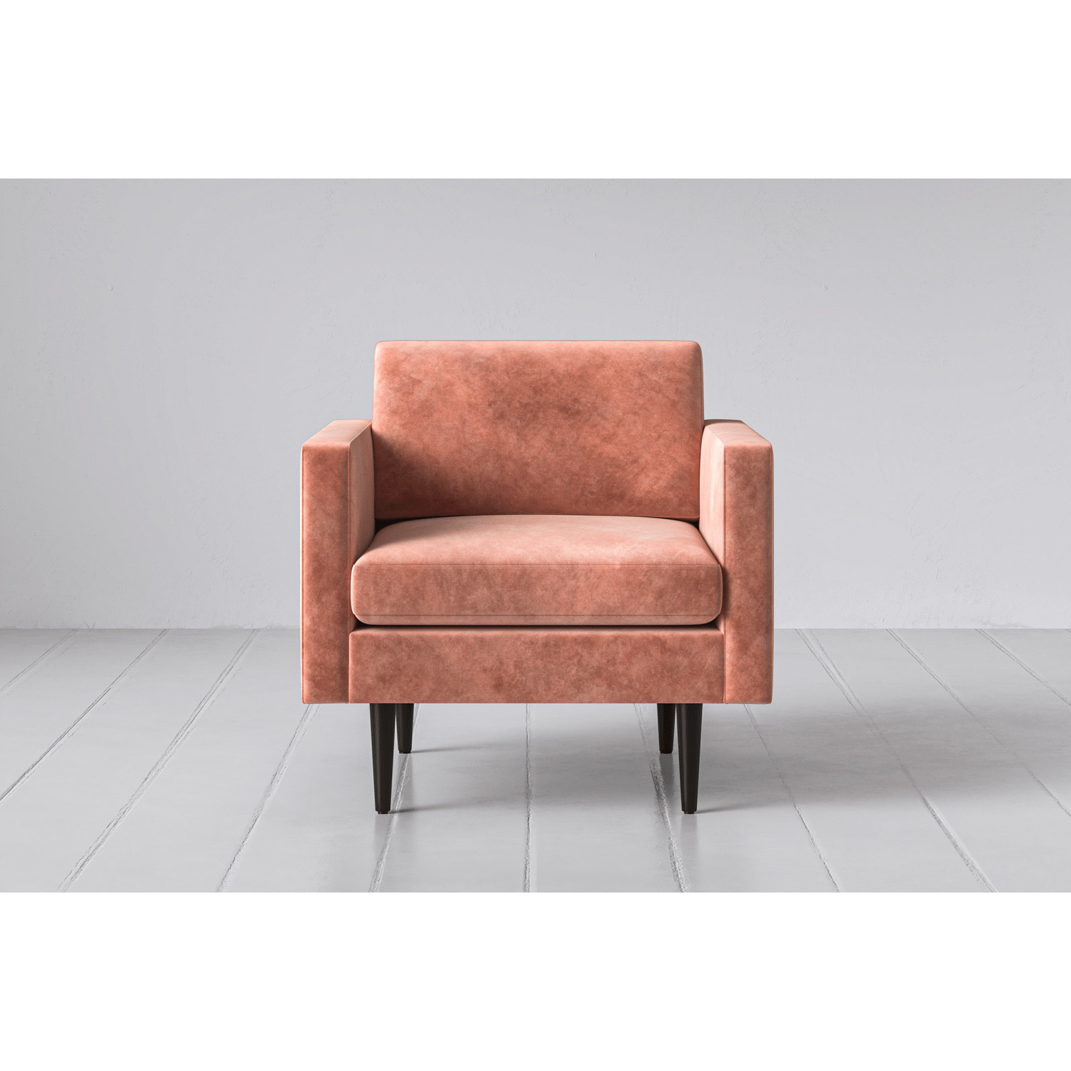 Mottled Velvet Armchair from Swyft - Terracotta - Model 01 - Quick ...