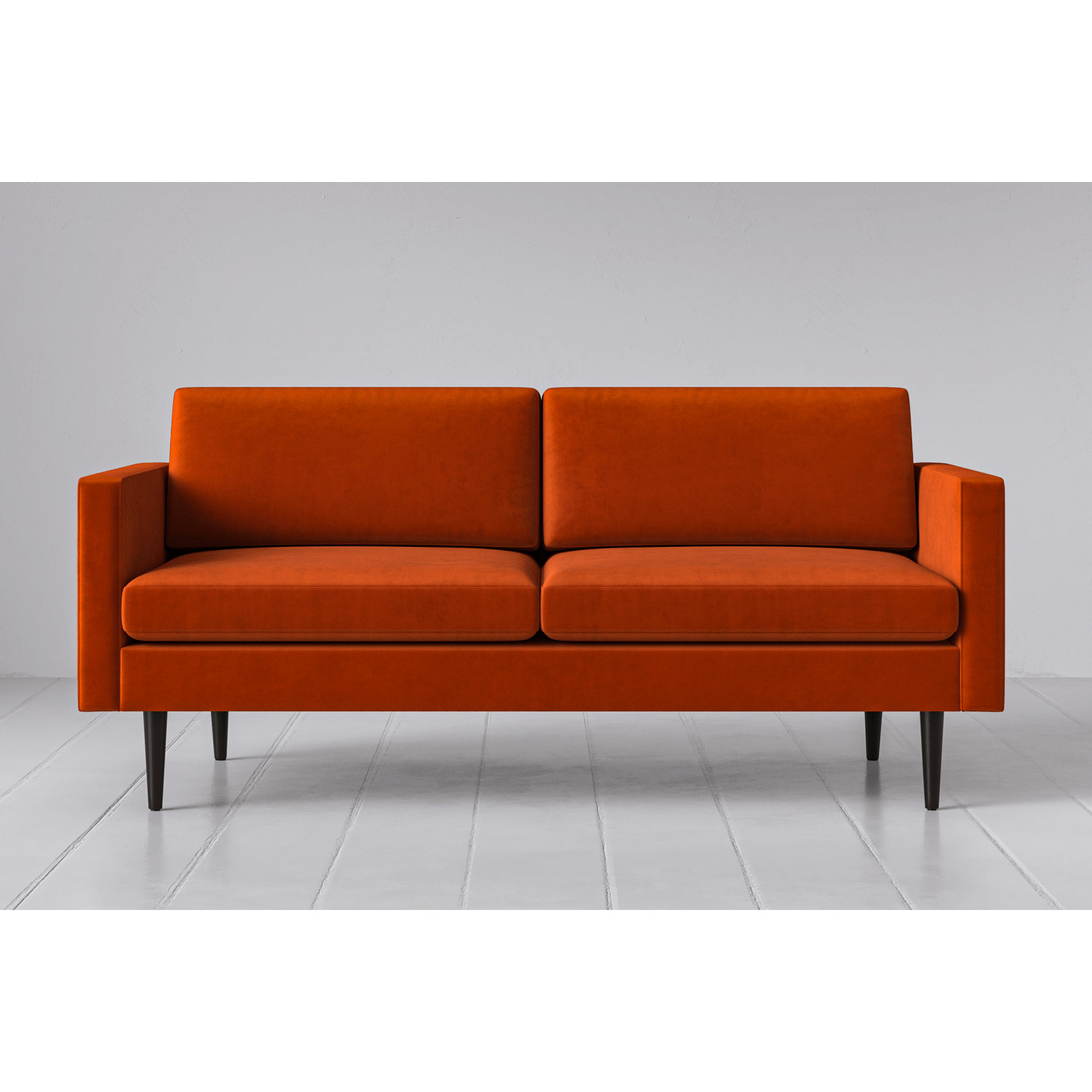 Eco Velvet 2 Seater Sofa from Swyft - Paprika - Model 01 - Quick ...