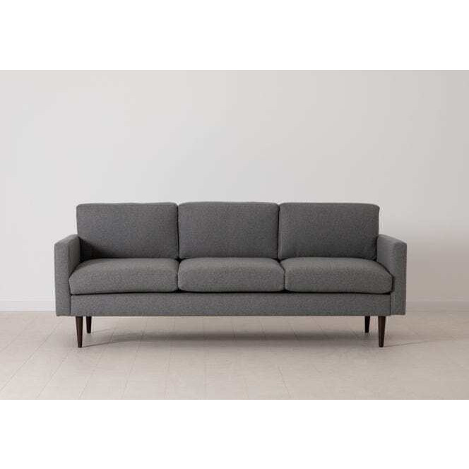 Wool 3 Seater Sofa from Swyft - Slate - Model 01 - 24hr Delivery by ...