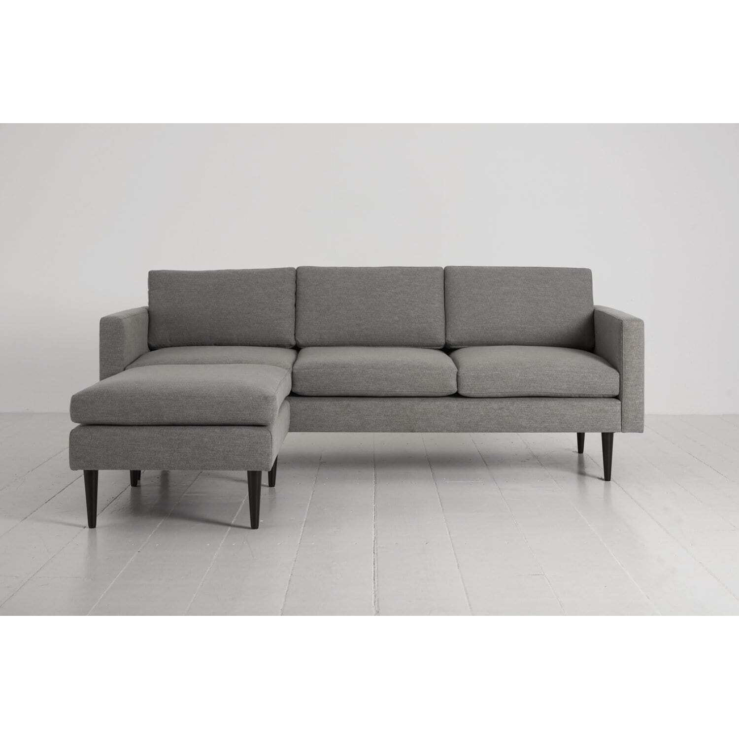 Linen 3 Seater Left Chaise Sofa - Shadow - Model 01 - Next Day Delivery ...