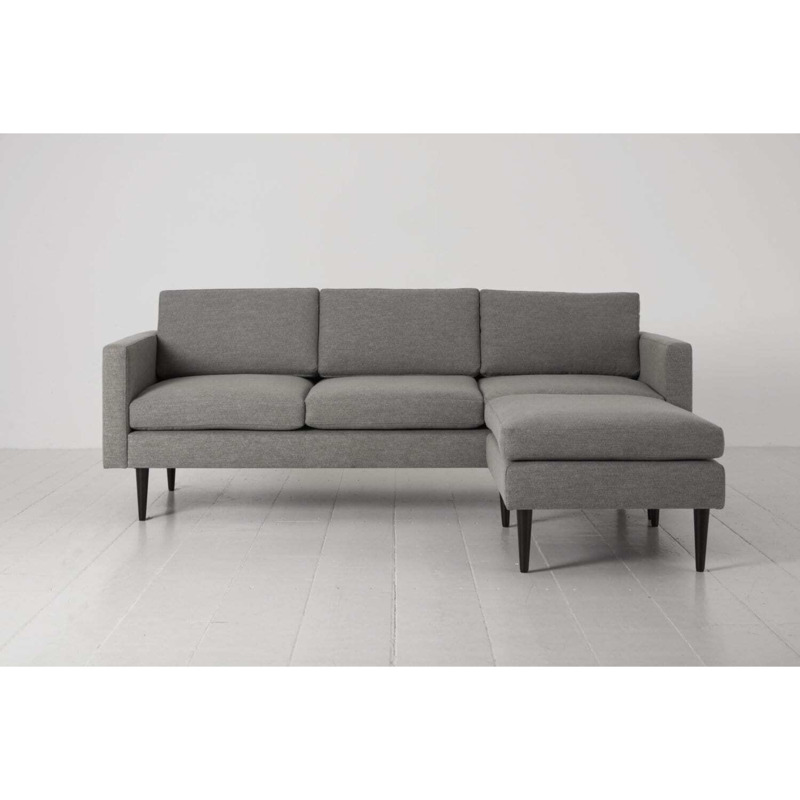 Linen 3 Seater Right Chaise Sofa - Shadow - Model 01 - Next Day ...
