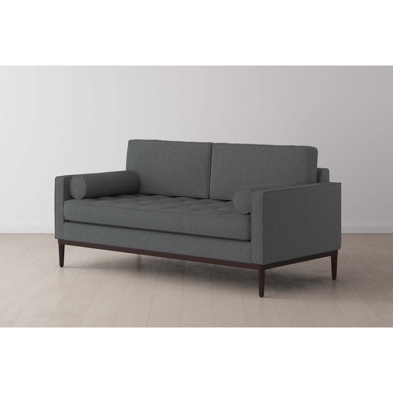 Wool 2 Seater Sofa from Swyft - Slate - Model 02 - 24hr Delivery by ...
