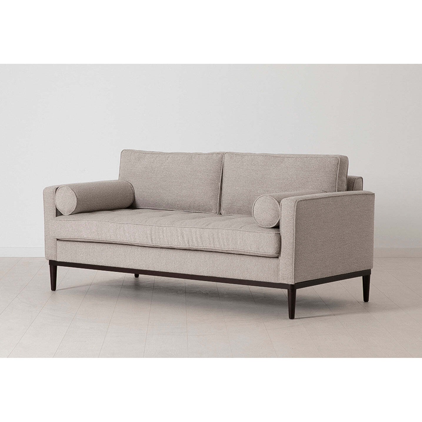 Boucle 2 Seater Sofa from Swyft - Sand - Model 02 - Quick Delivery by Swyft | ufurnish.com