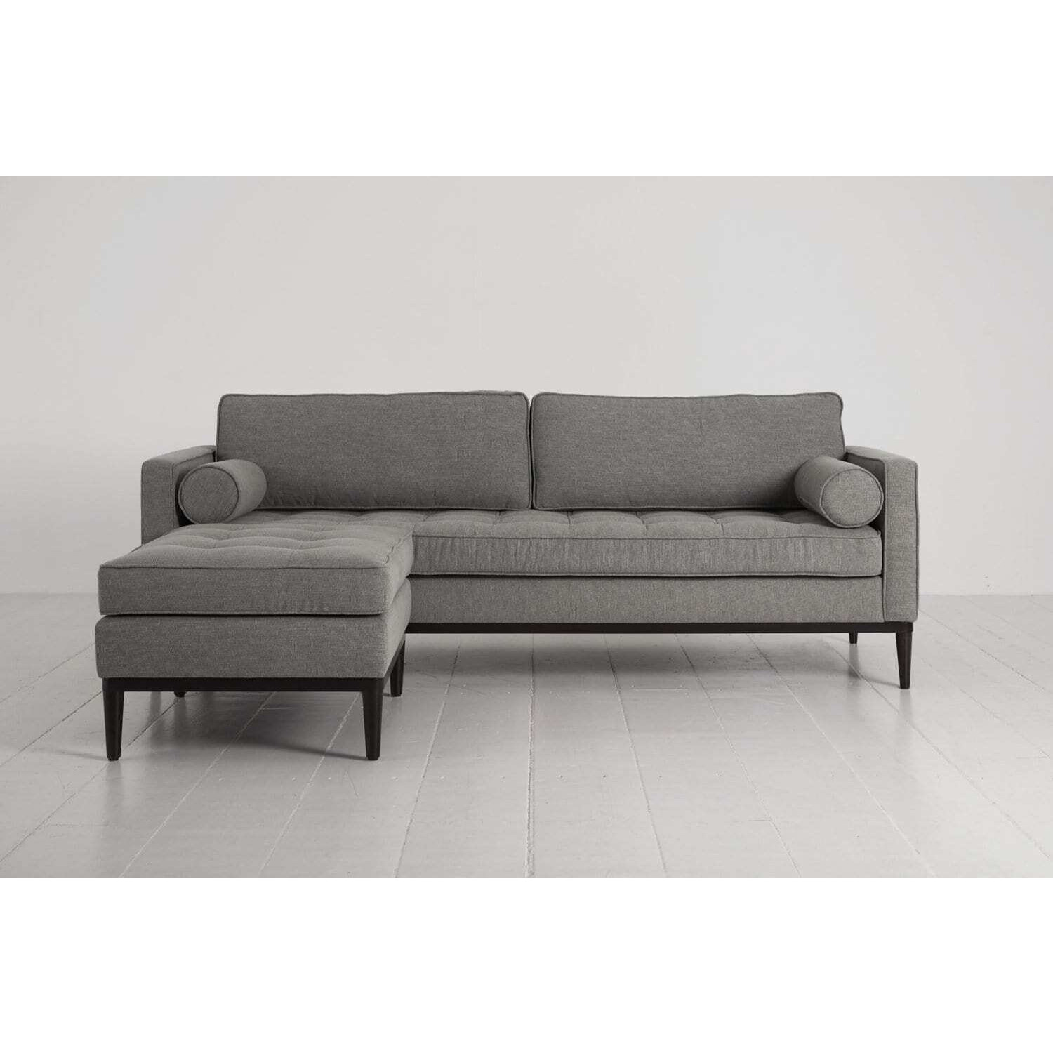 Linen 3 Seater Left Chaise Sofa - Shadow - Model 02 - Next Day Delivery ...