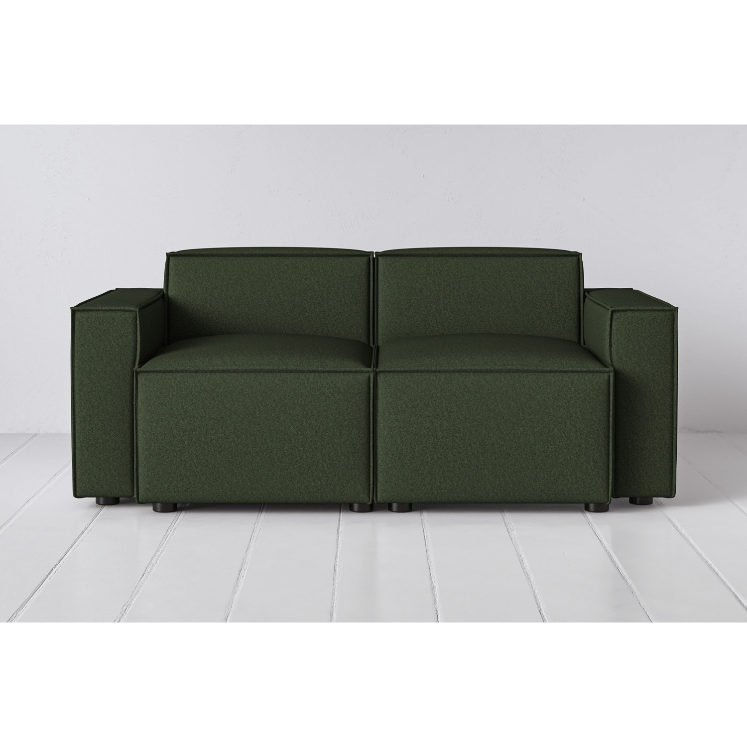 Wool 2 Seater Modular Sofa from Swyft - Willow - Model 03 - Quick ...