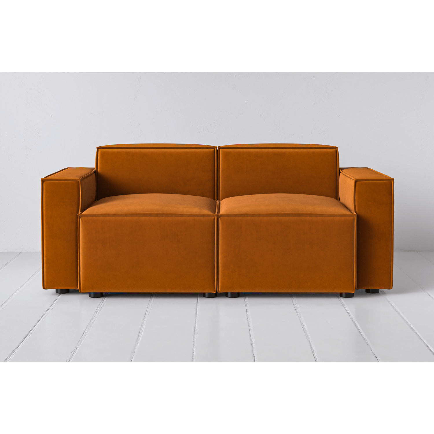 Eco Velvet 2 Seater Modular Sofa from Swyft - Bronze - Model 03 - Quick Delivery by Swyft ...