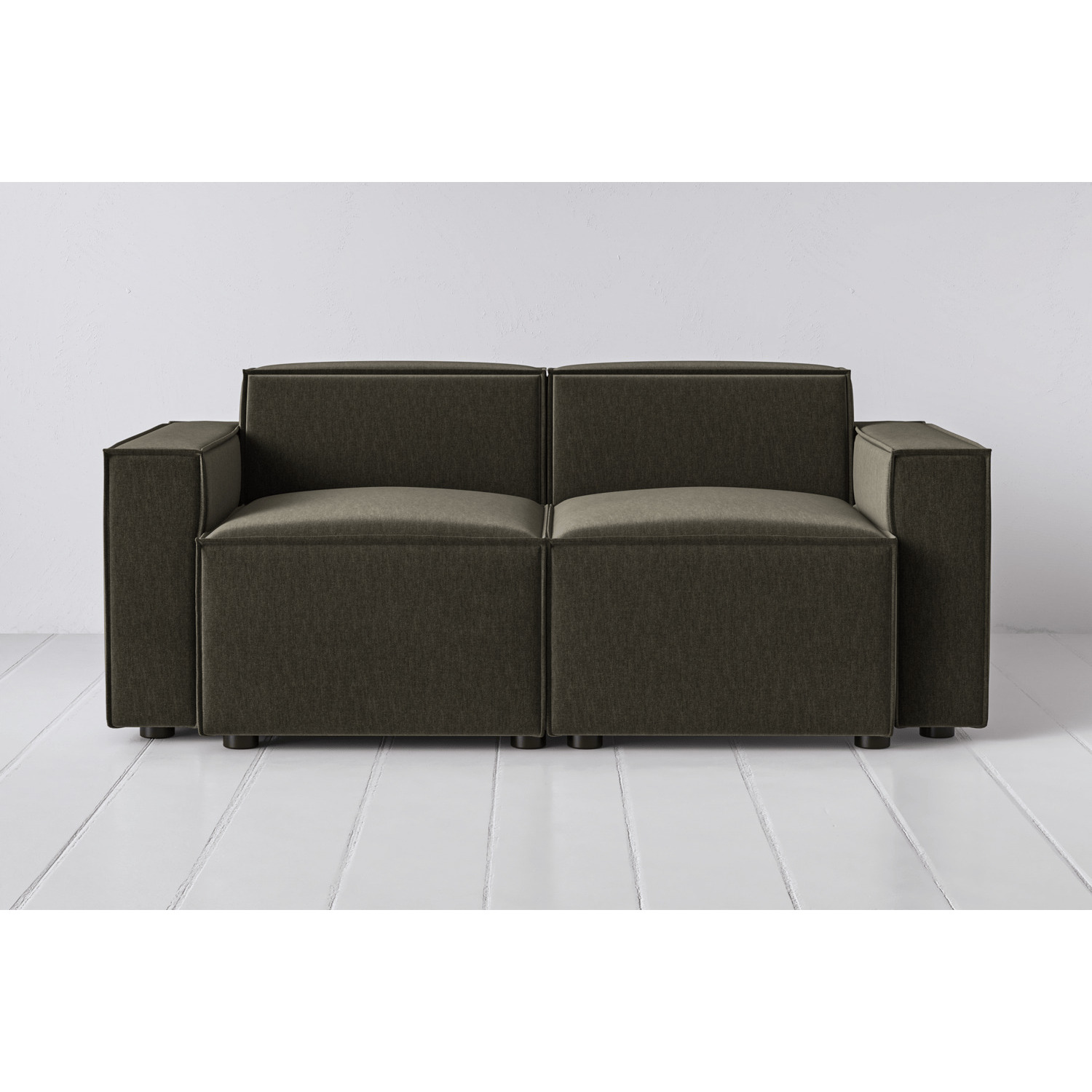 Chenille 2 Seater Modular Sofa from Swyft - Spruce - Model 03 - Quick Delivery by Swyft ...
