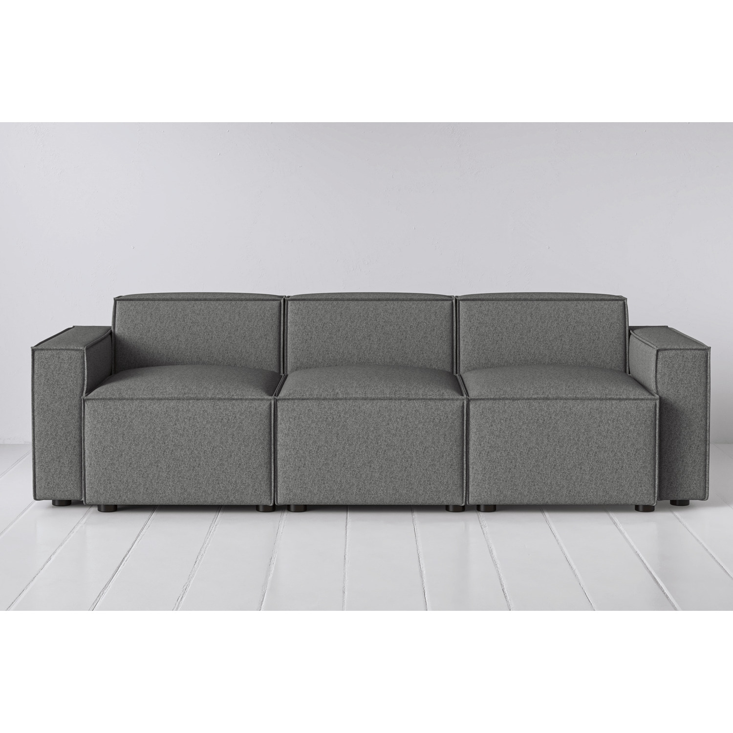 Wool 3 Seater Modular Sofa from Swyft - Slate - Model 03 - Quick ...