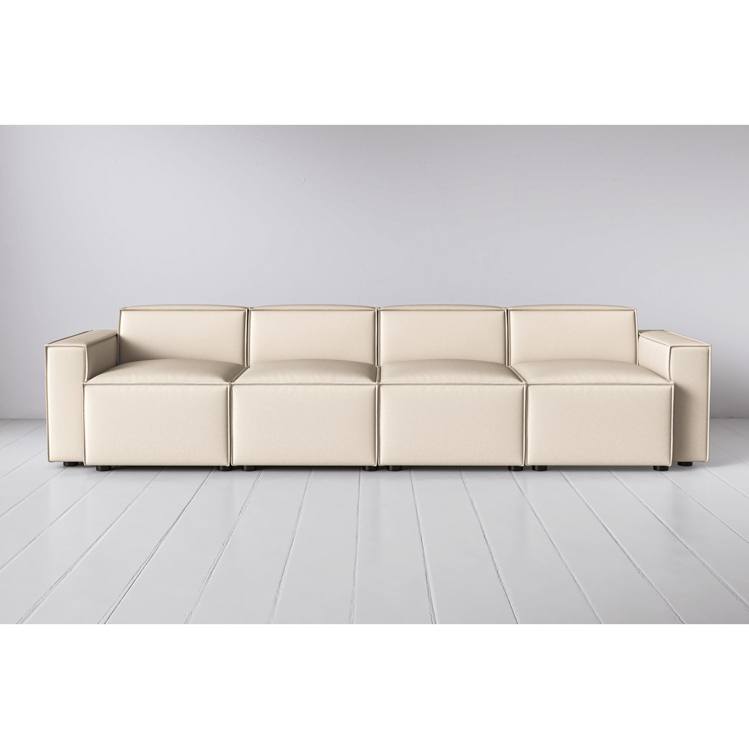 Linen 4 Seater Modular Sofa from Swyft - Silk - Model 03 - Quick ...