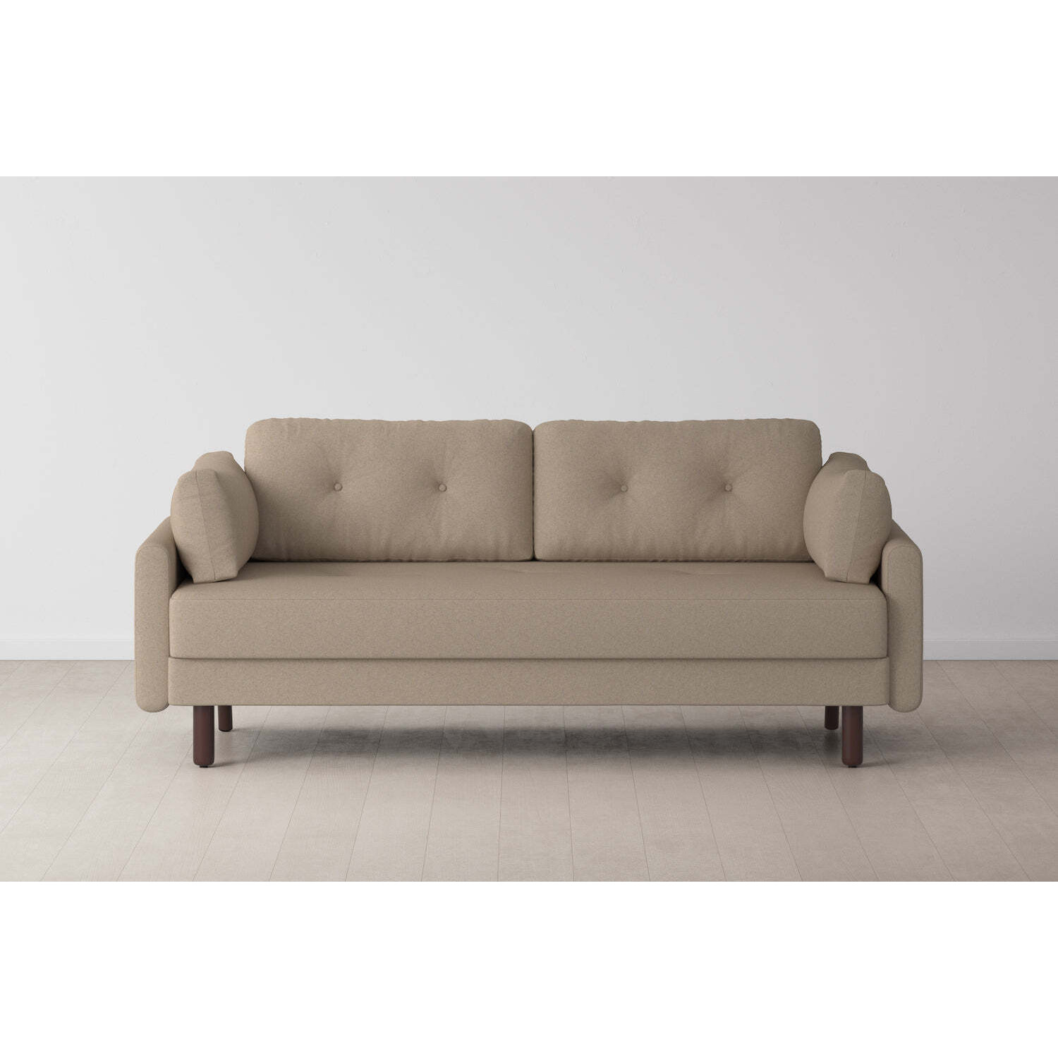 Wool 3 Seater Sofa Bed from Swyft - Ecru - Model 04 - Quick Delivery by ...