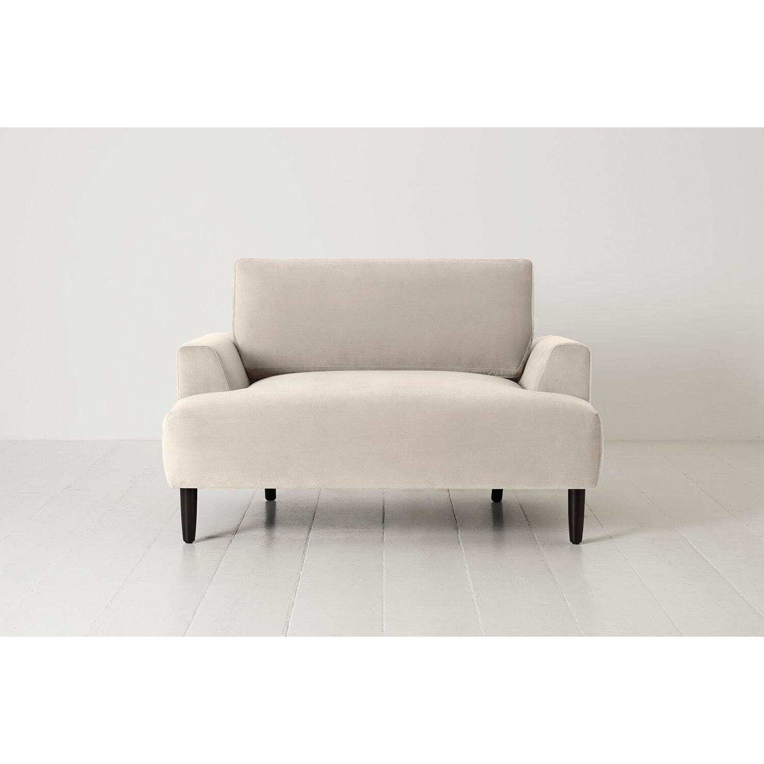 Velvet Love Seat from Swyft - Bone - Model 05 - Quick Delivery by Swyft ...