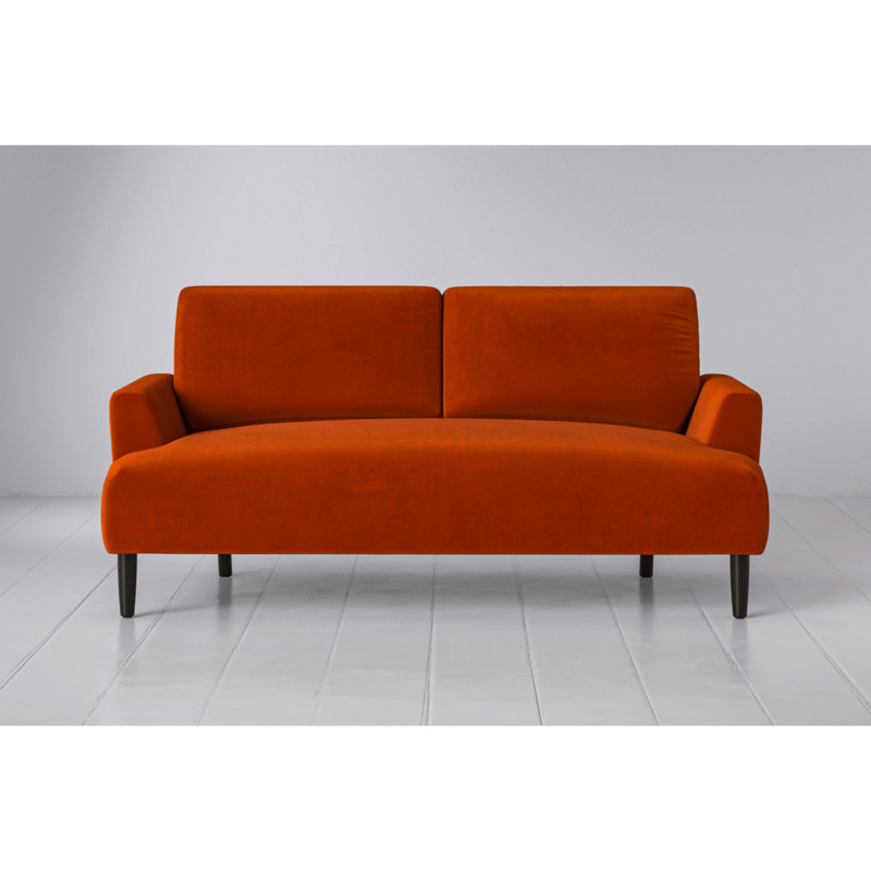 Eco Velvet 2 Seater Sofa from Swyft - Paprika - Model 05 - Quick ...