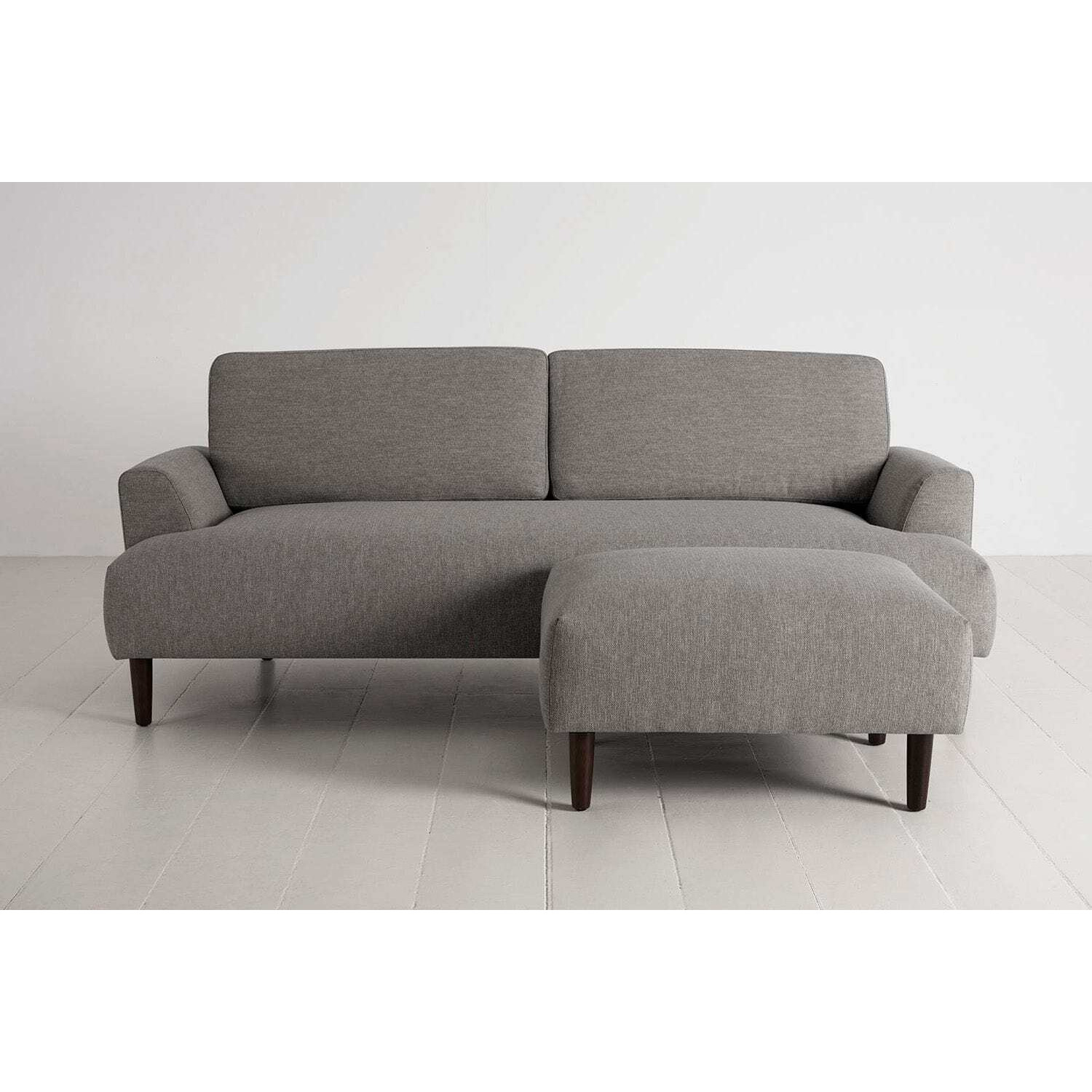 Linen 3 Seater Right Chaise Sofa - Shadow - Model 05 - Next Day ...