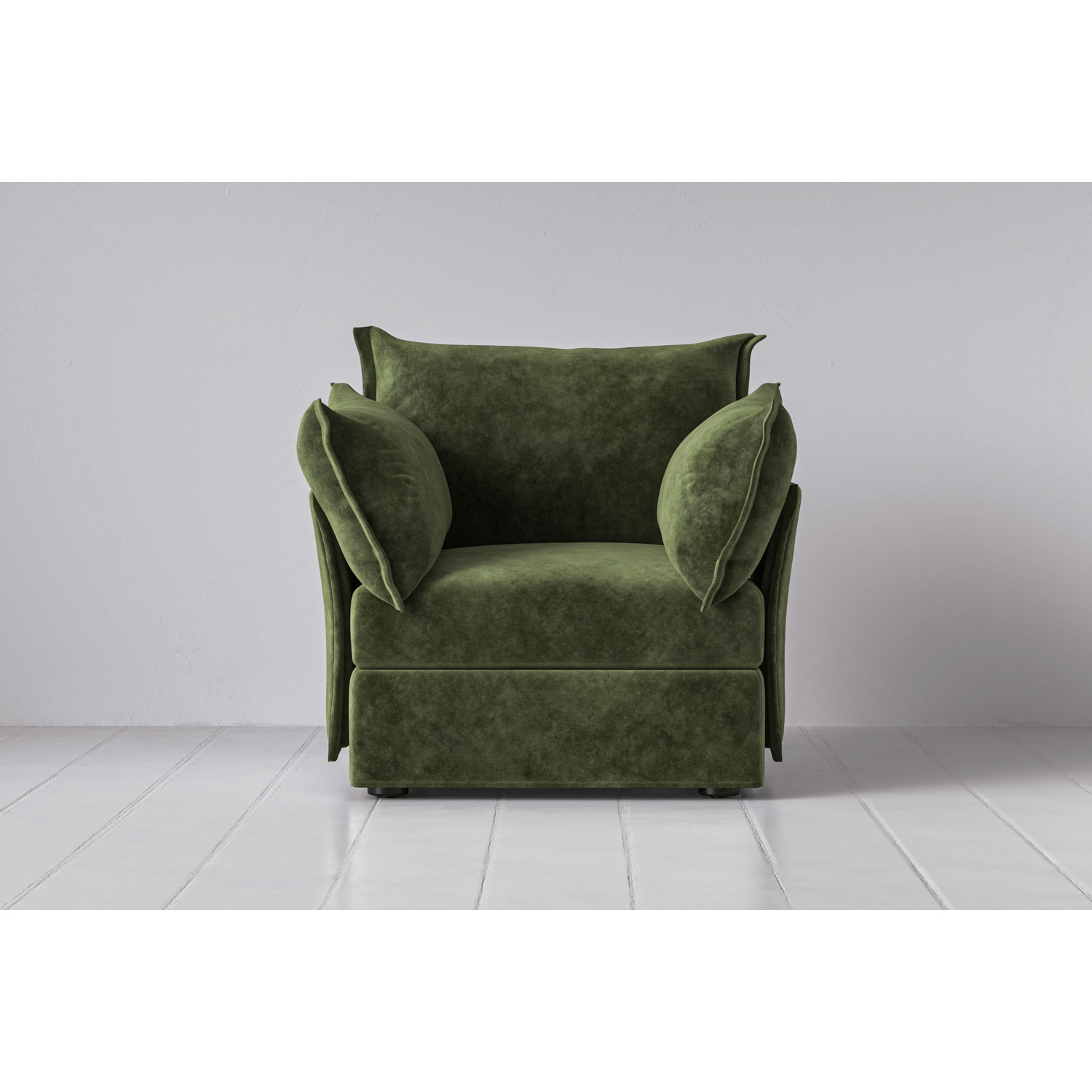 Mottled Velvet Armchair from Swyft - Conifer - Model 06 - Quick ...