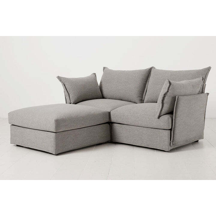 Linen 2 Seater Left Corner Sofa - Shadow - Model 06 - Quick Delivery by ...
