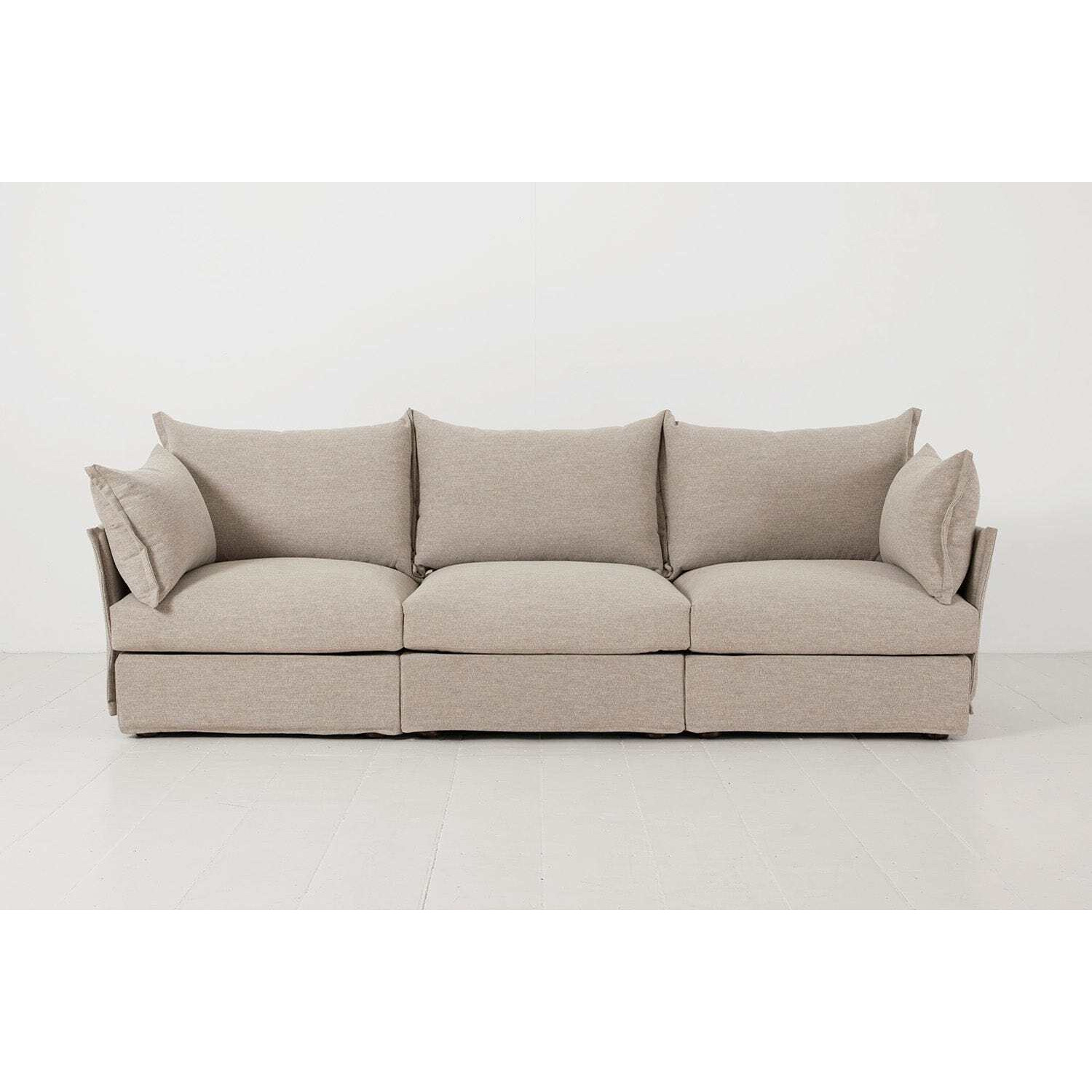 Linen 3 Seater Modular Sofa - Pumice - Model 06 - Quick Delivery by ...