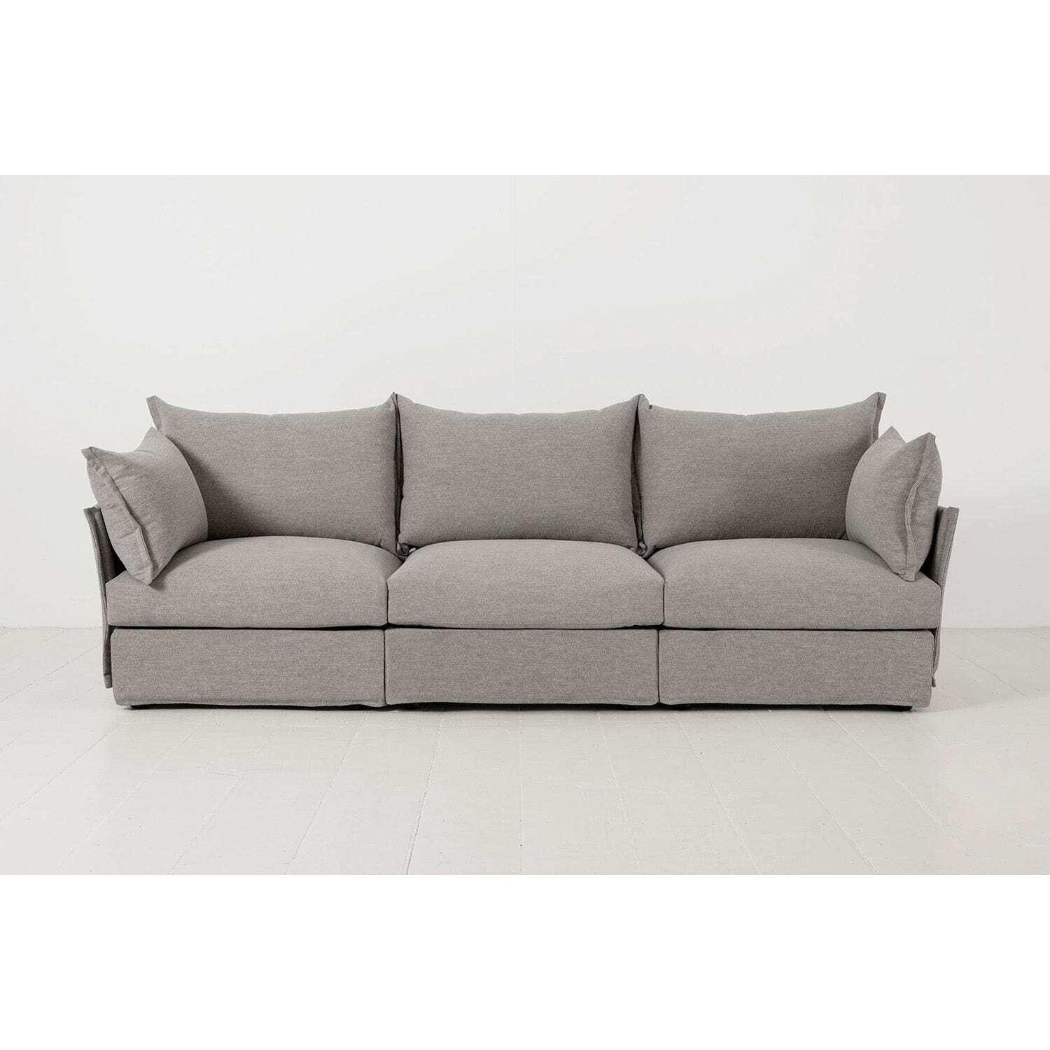Linen 3 Seater Modular Sofa - Shadow - Model 06 - Quick Delivery by ...