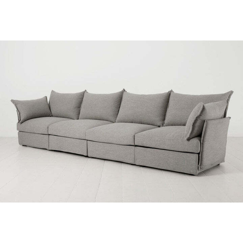 Linen 4 Seater Modular Sofa - Shadow - Model 06 - Quick Delivery by ...