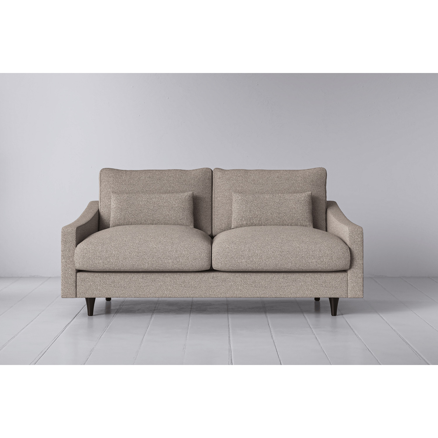 Boucle 2 Seater Sofa from Swyft - Sand - Model 07 - Quick Delivery by Swyft | ufurnish.com