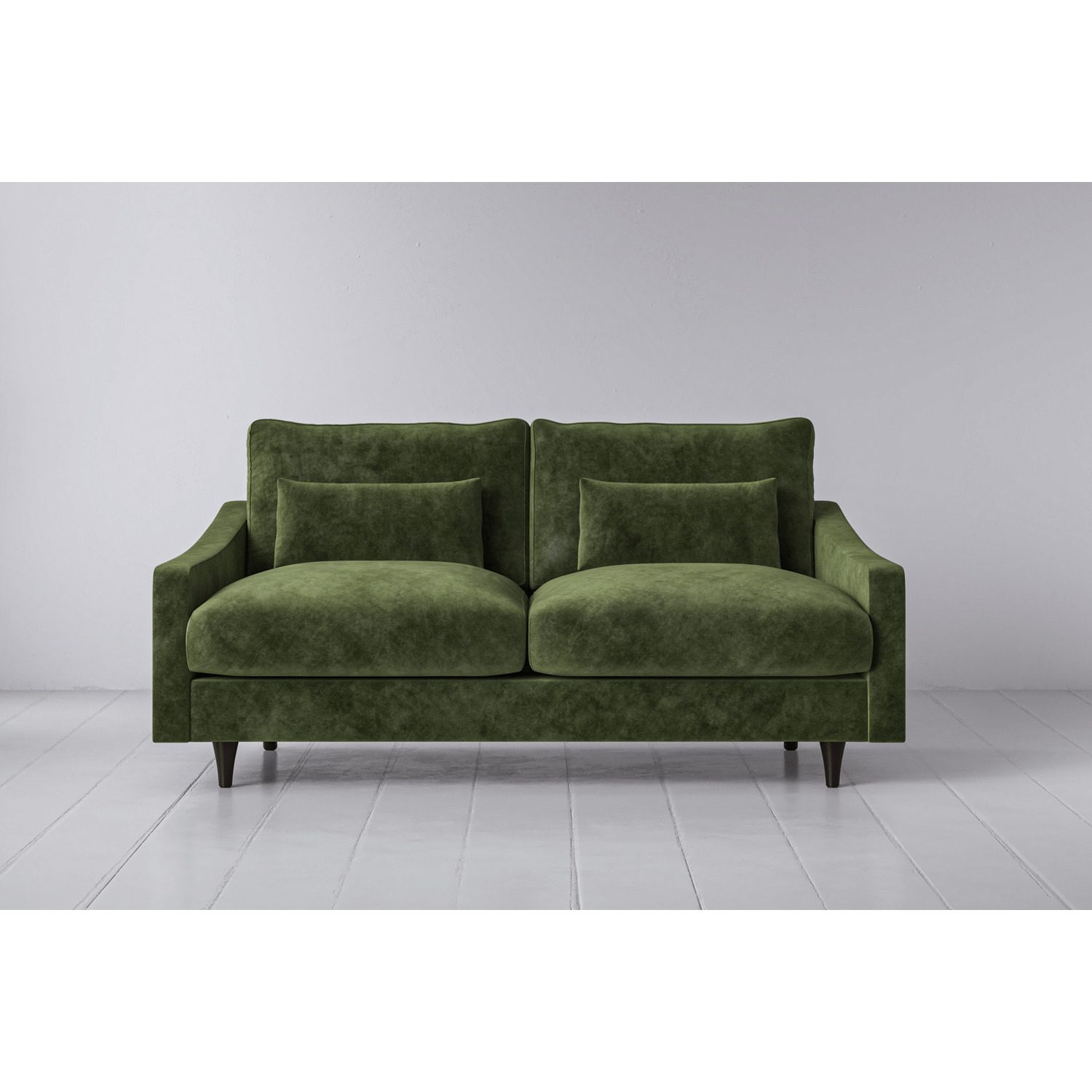 Mottled Velvet 2 Seater Sofa from Swyft - Conifer - Model 07 - Quick ...