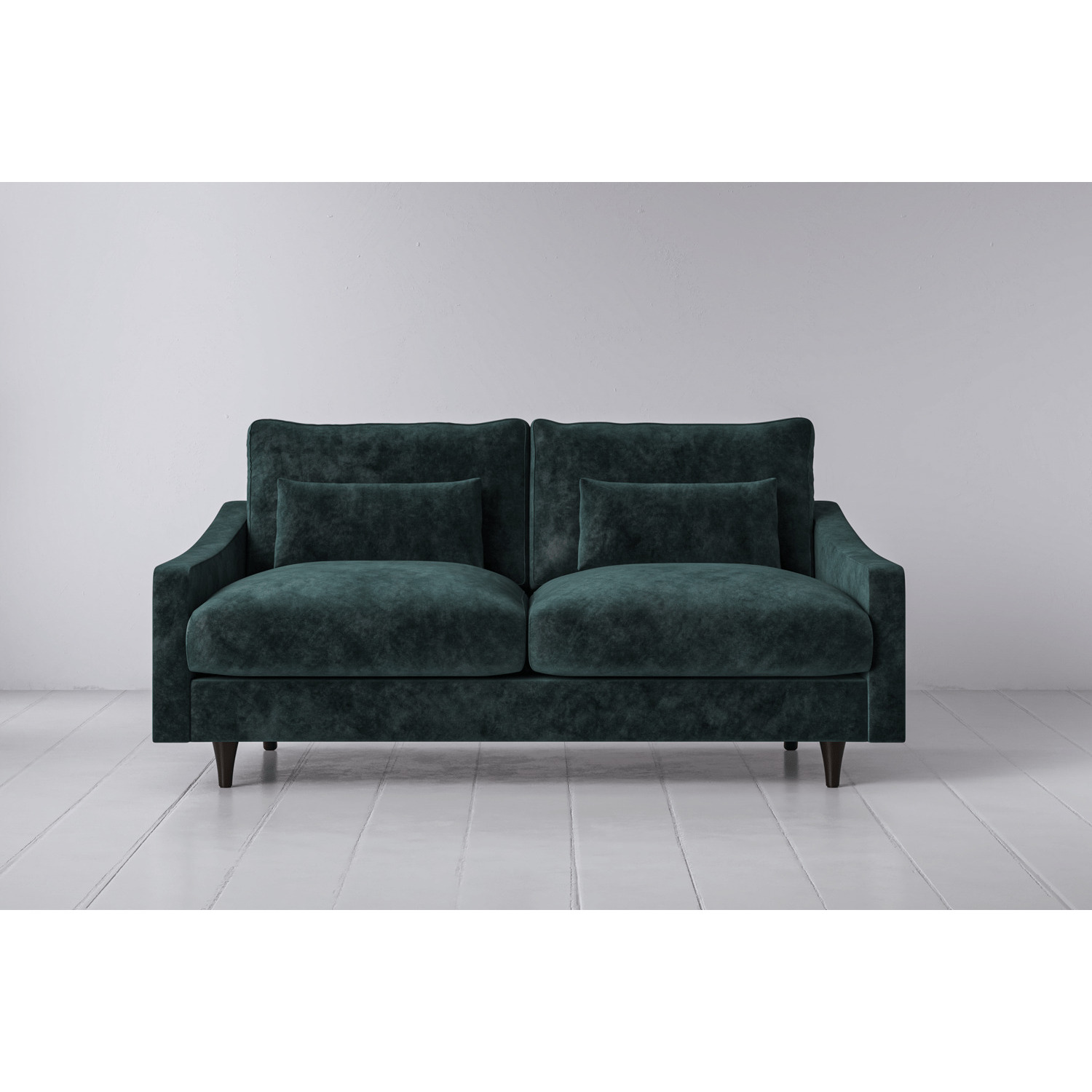 Mottled Velvet 2 Seater Sofa from Swyft - Ocean - Model 07 - Quick ...