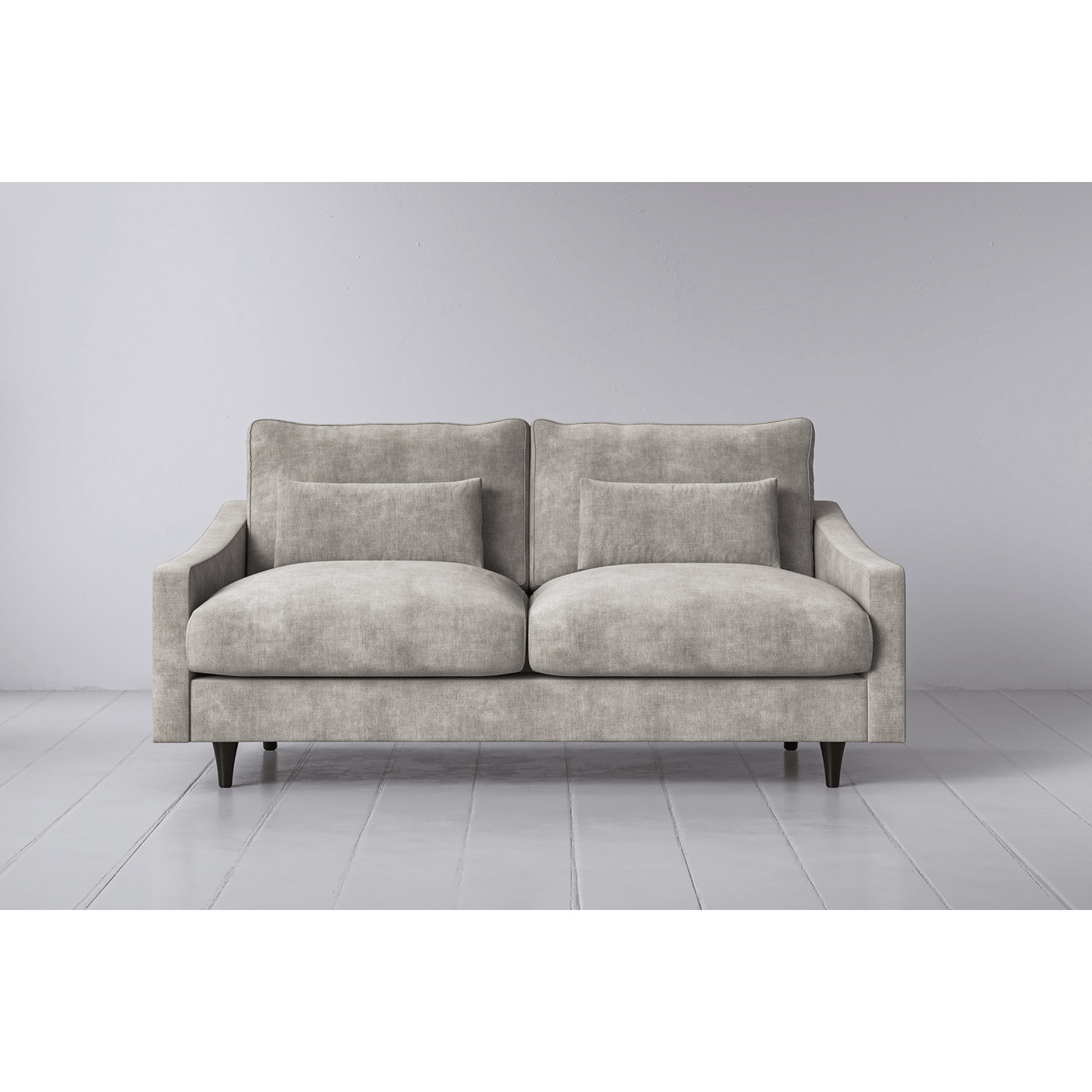 Velvet 2 Seater Sofa from Swyft - Fog - Model 07 - Quick Delivery by ...