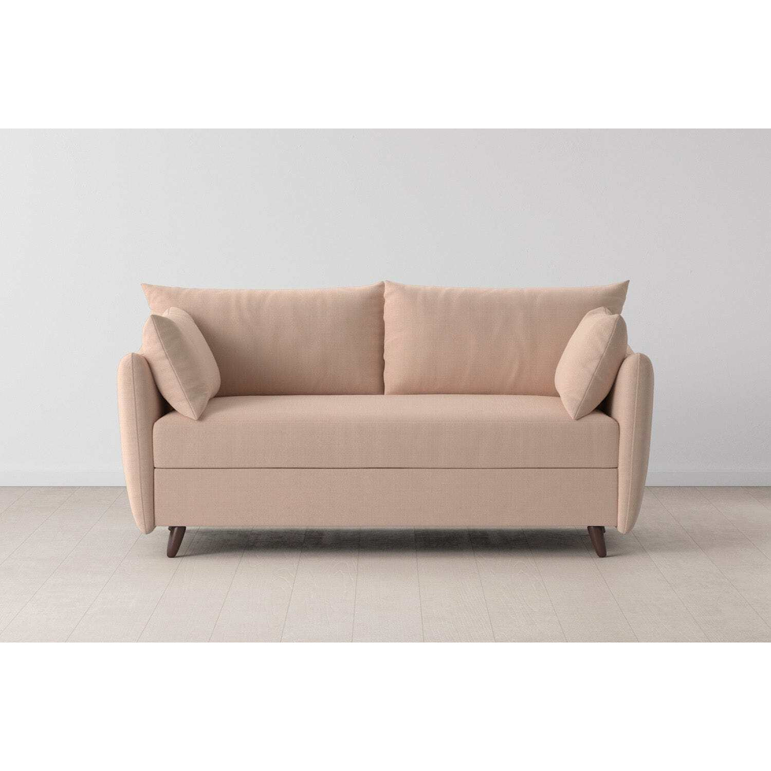 Model 08 2.5 Seater Sofa Bed From Swyft - Blush - Quick Delivery by Swyft | ufurnish.com