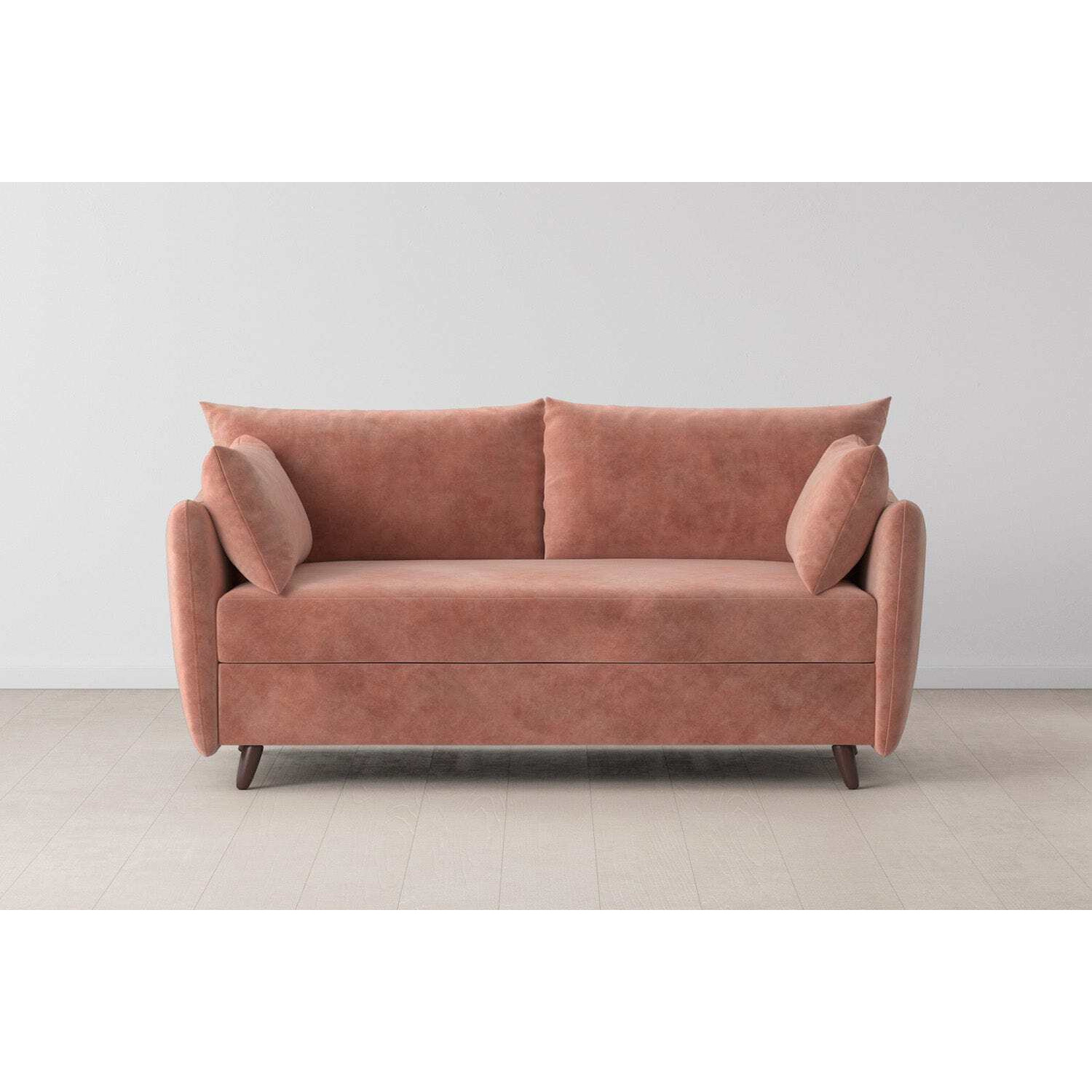 Model 08 2.5 Seater Sofa Bed From Swyft - Terracotta - Quick Delivery by Swyft | ufurnish.com