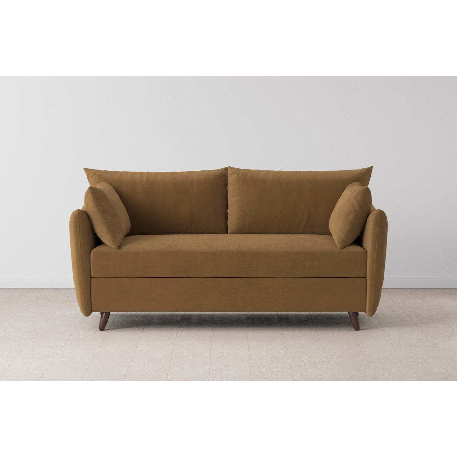 Model 08 2.5 Seater Sofa Bed From Swyft - Caramel - Quick Delivery by Swyft | ufurnish.com