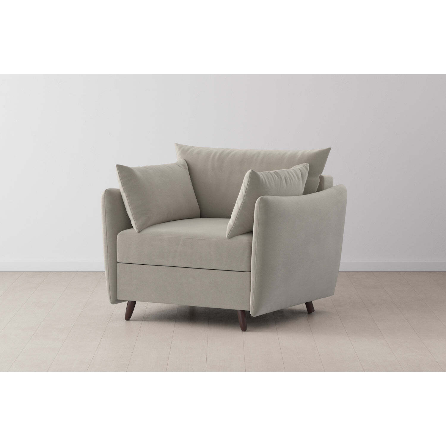 Chenille Chair Bed - Armchair Sofa Bed - Chalk - Quick Delivery by ...