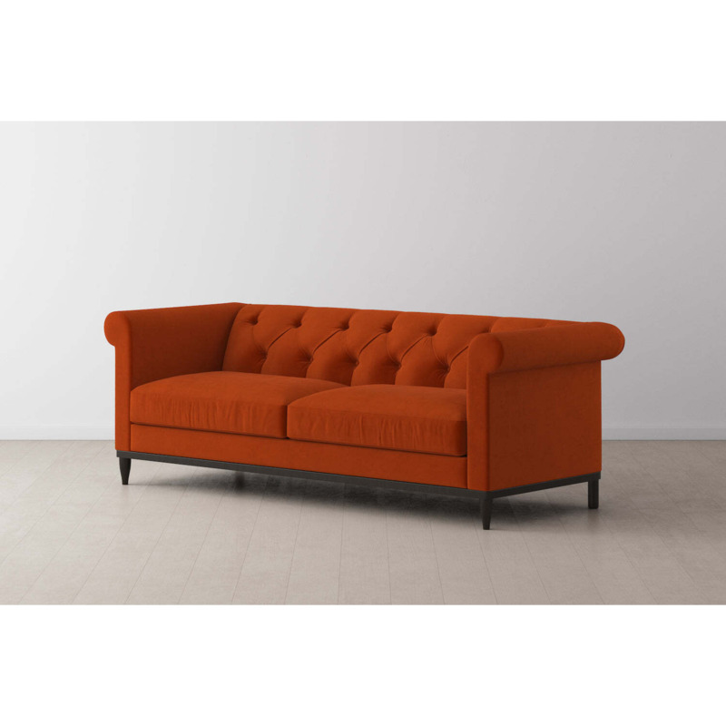 Eco-Velvet 2 Seater Sofa from Swyft - Paprika - Model 09 - Quick ...