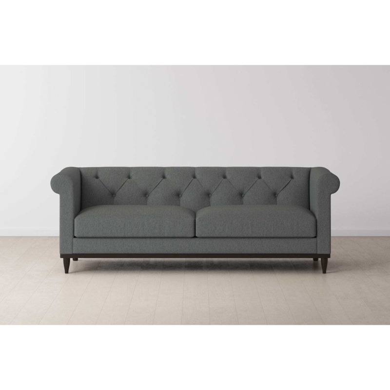 Wool 3 Seater Sofa from Swyft - Slate - Model 09 - Quick Delivery by ...