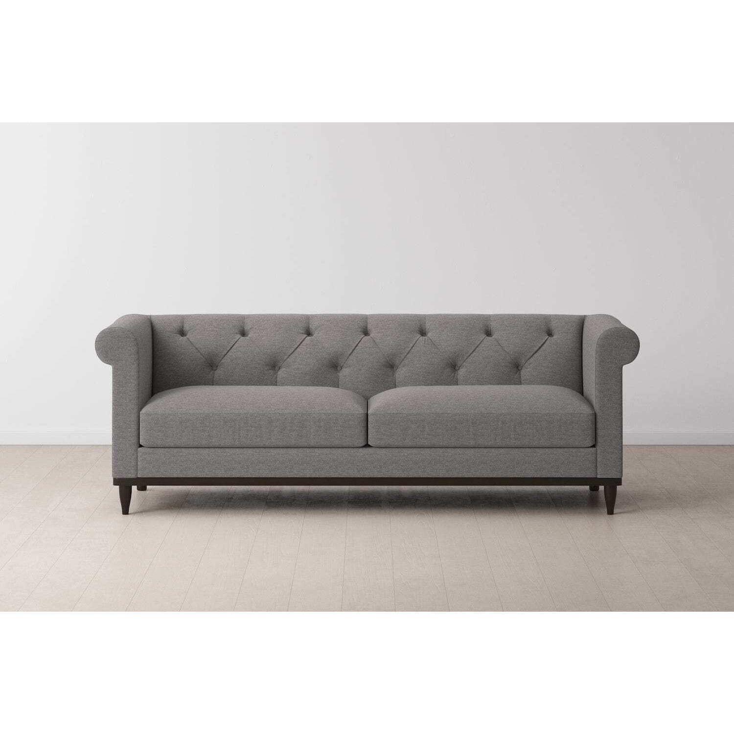 Linen 3 Seater Sofa from Swyft - Shadow - Model 09 - Quick Delivery by ...