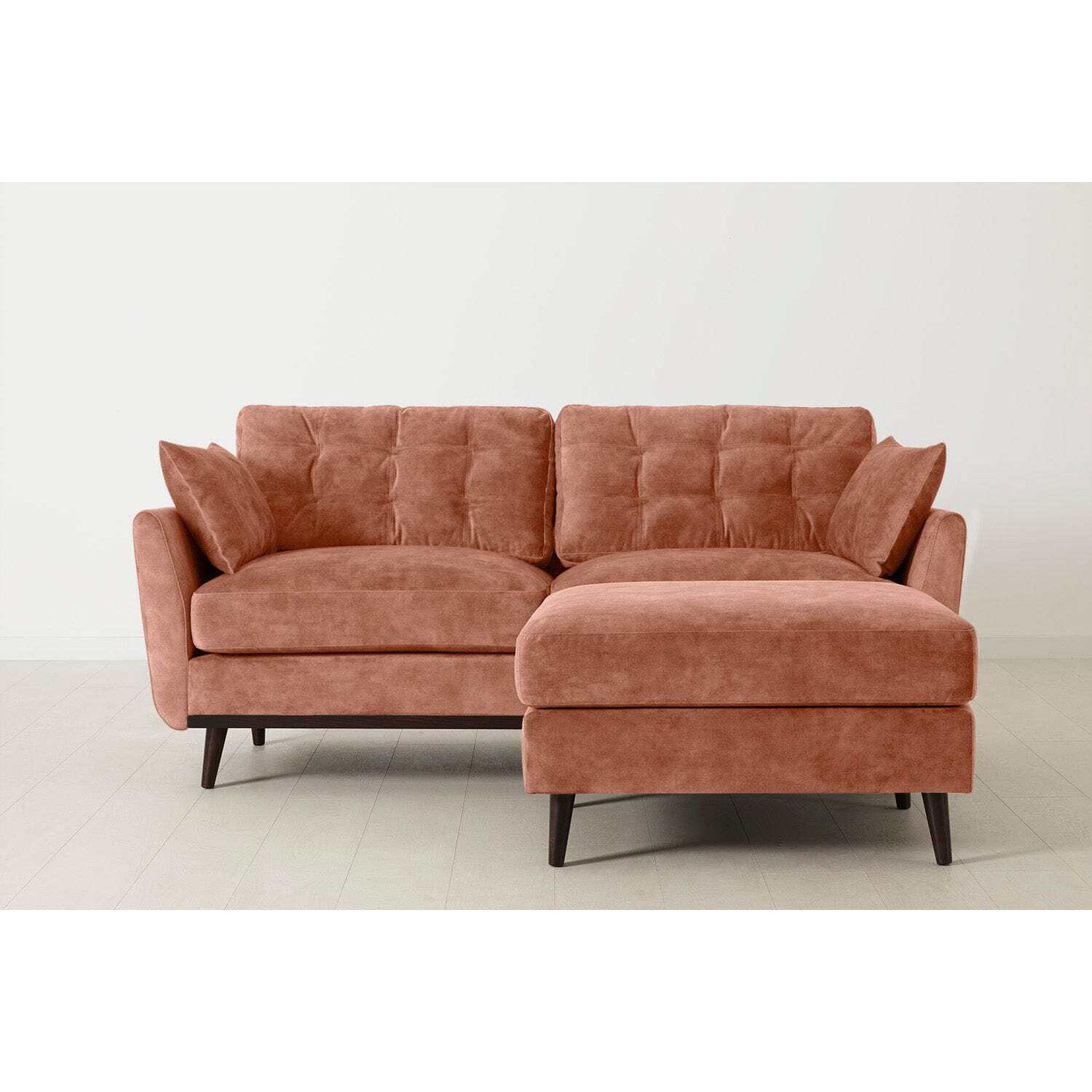 Model 10 2 Seater Right Corner Sofa From Swyft - Terracotta - Quick ...