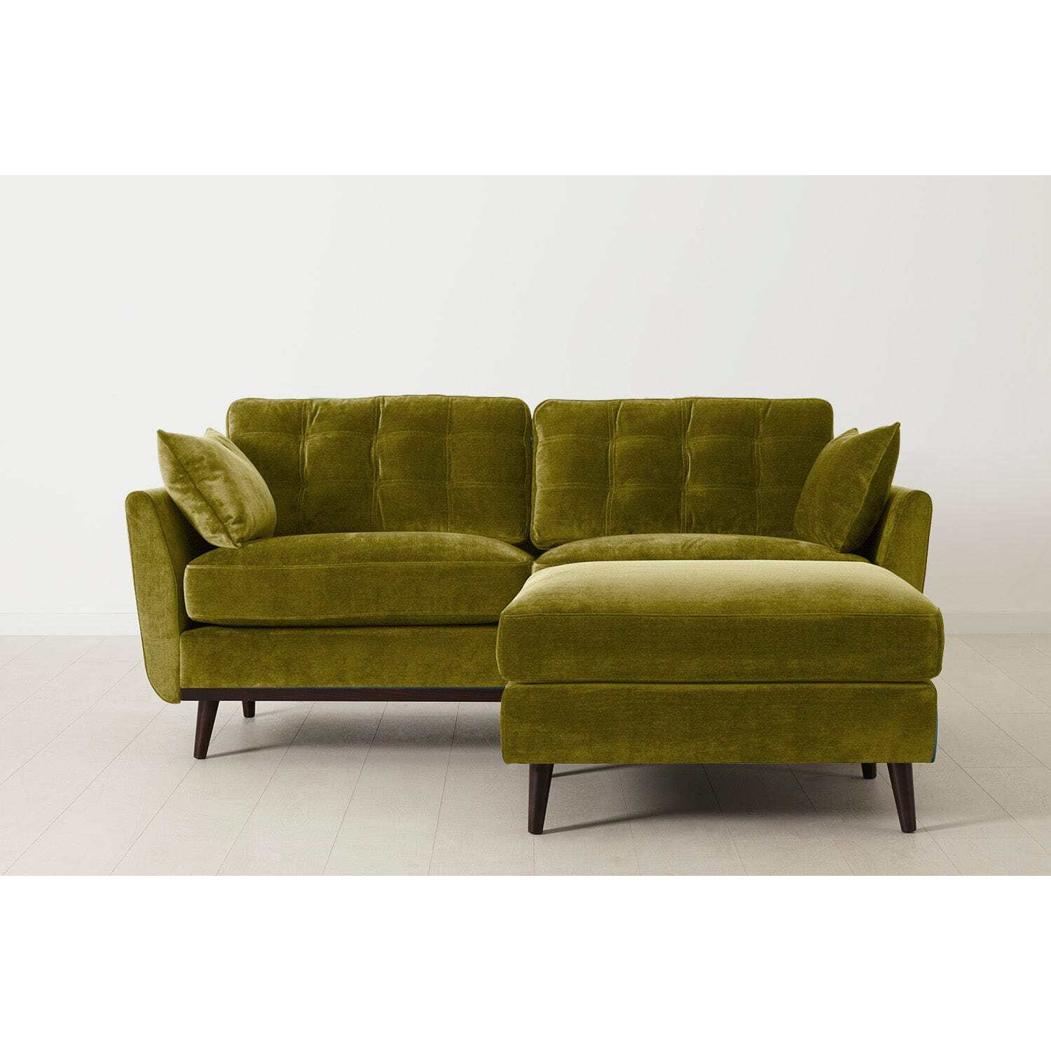 Model 10 2 Seater Right Corner Sofa From Swyft - Moss - Quick Delivery ...