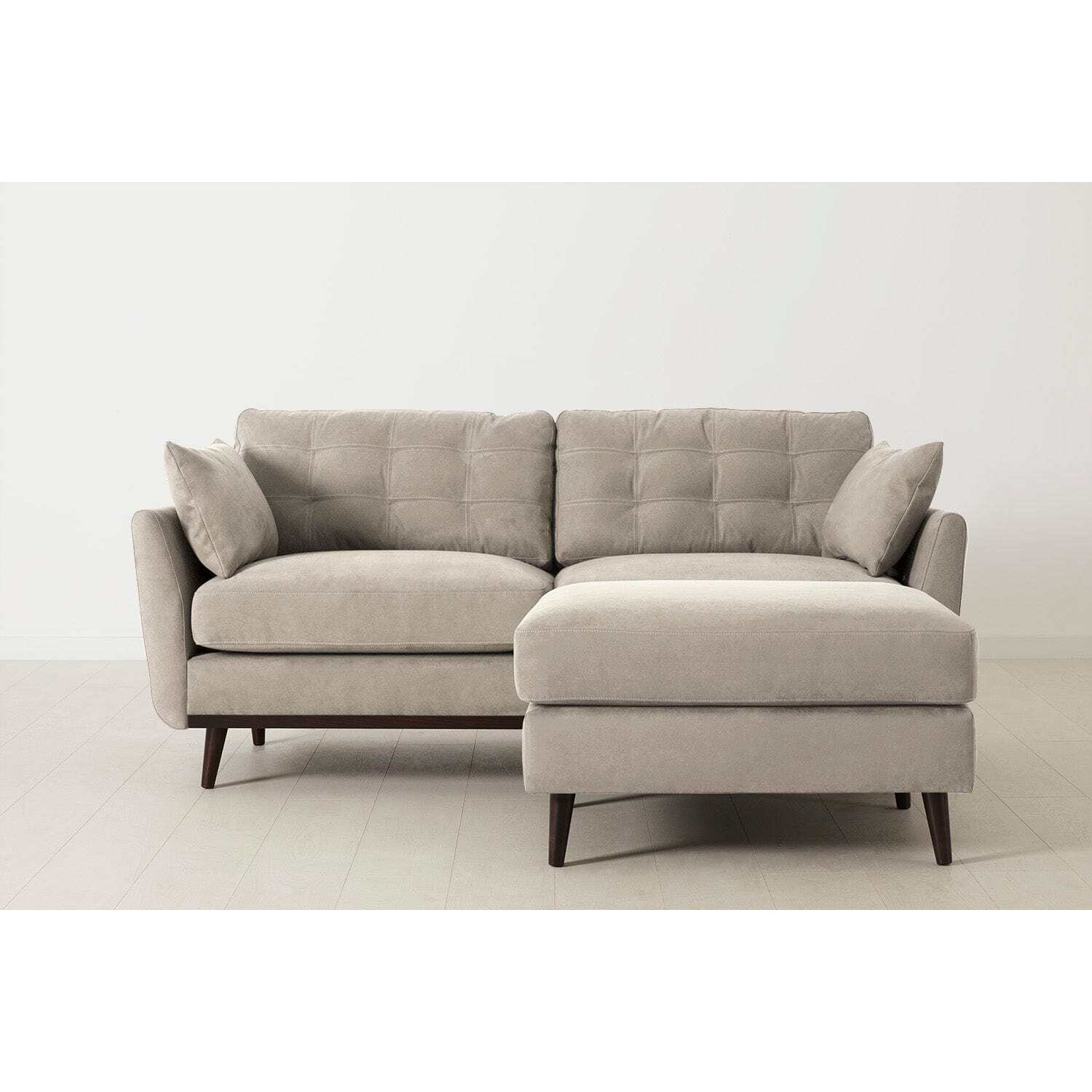 Model 10 2 Seater Right Corner Sofa From Swyft - Alabaster - Quick ...