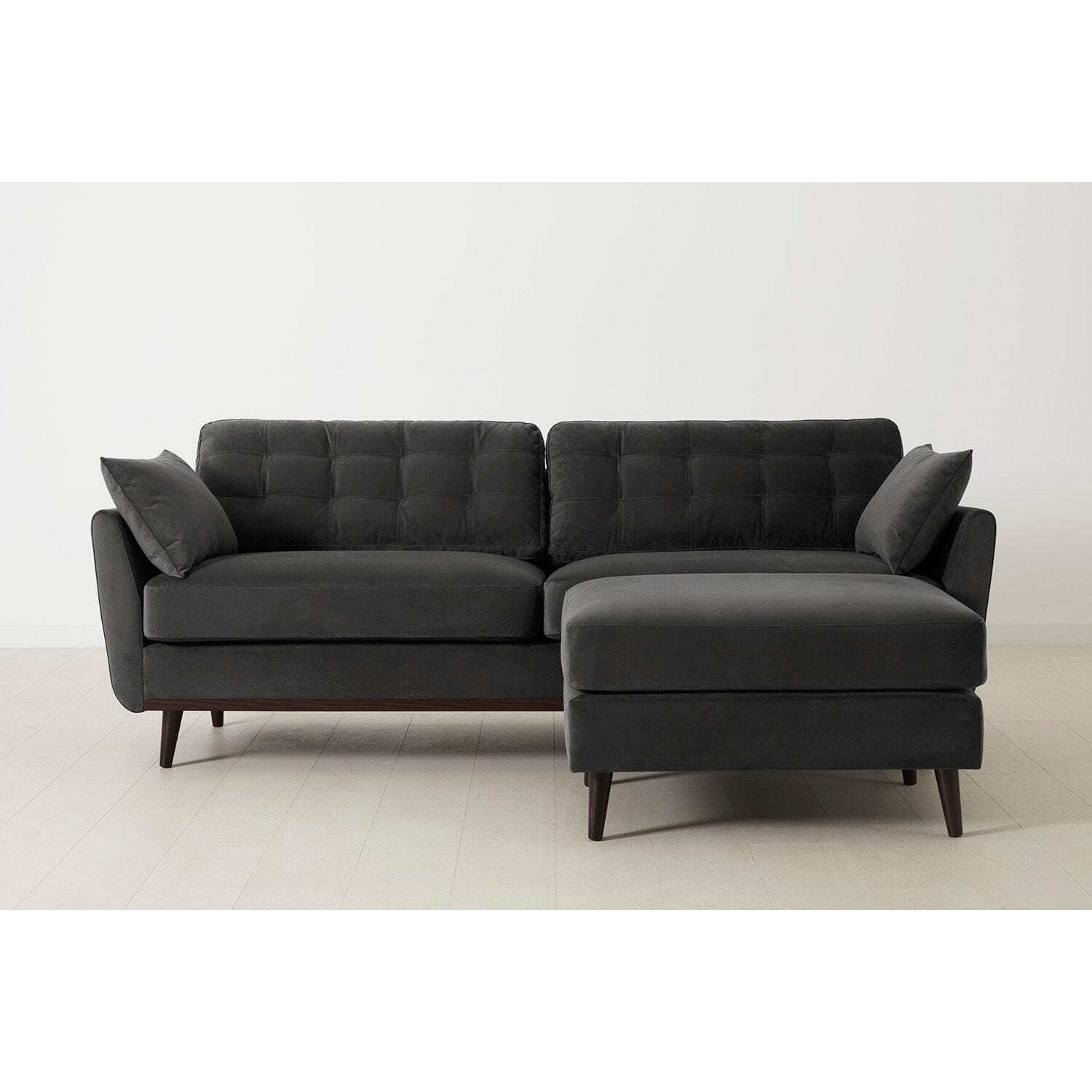 Model 10 3 Seater Right Corner Sofa From Swyft - Charcoal - Quick ...