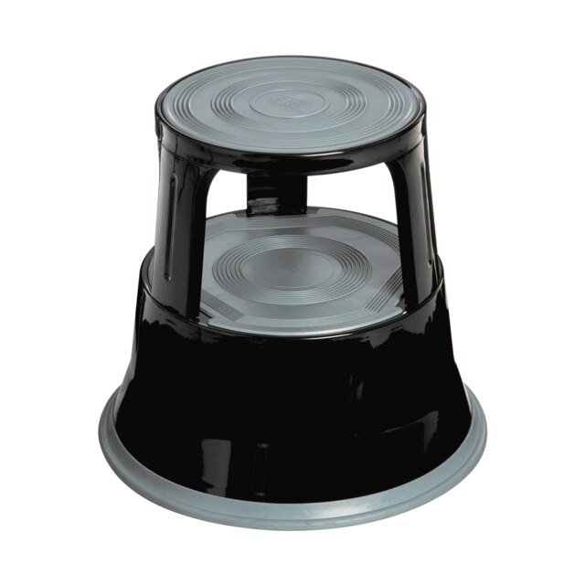 Interiors by Premier 2-Tier Black Step Stool, Dual-Level Design With ...